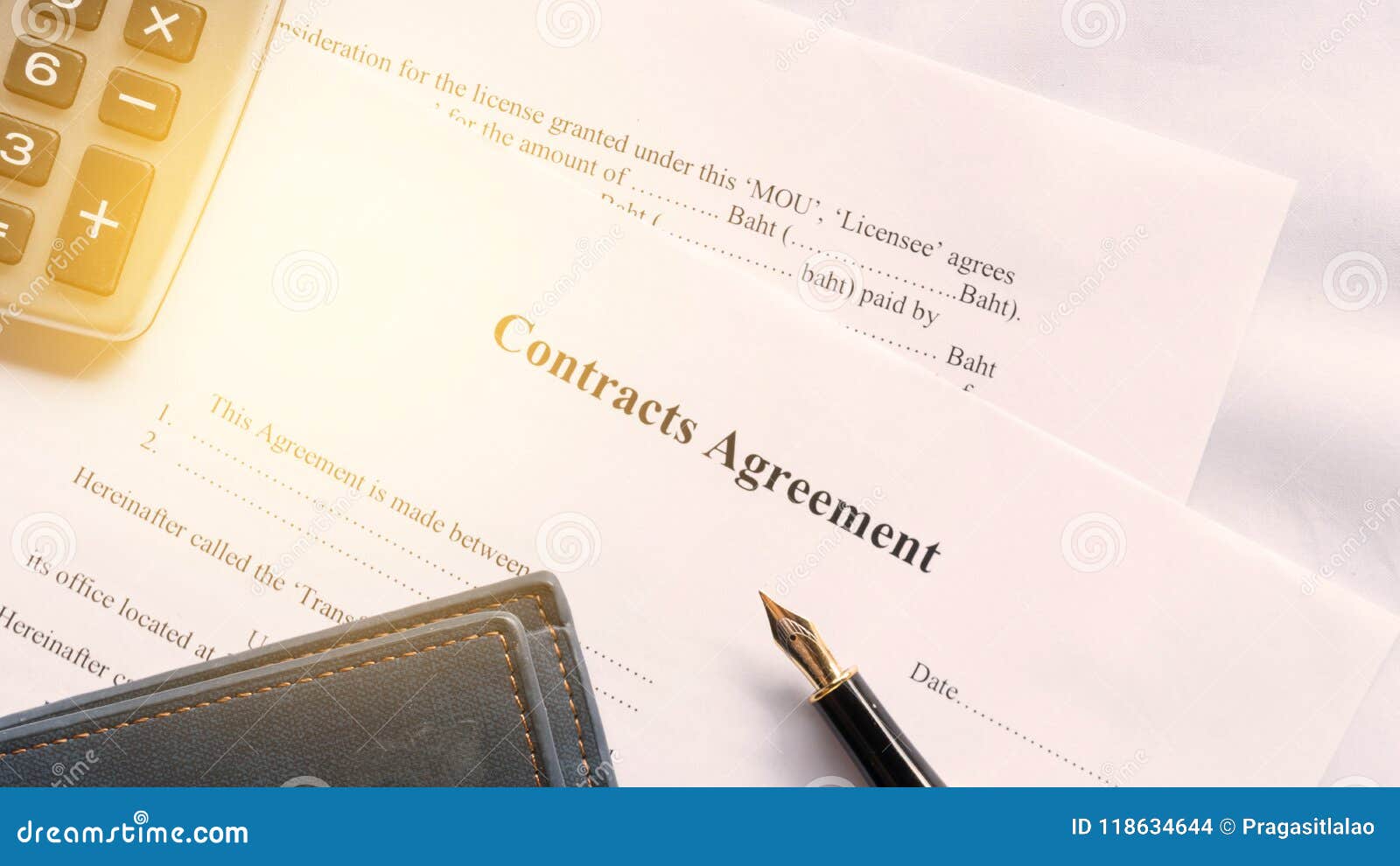 Contract Agreement Document for Sign Stock Photo - Image of ceremonial ...