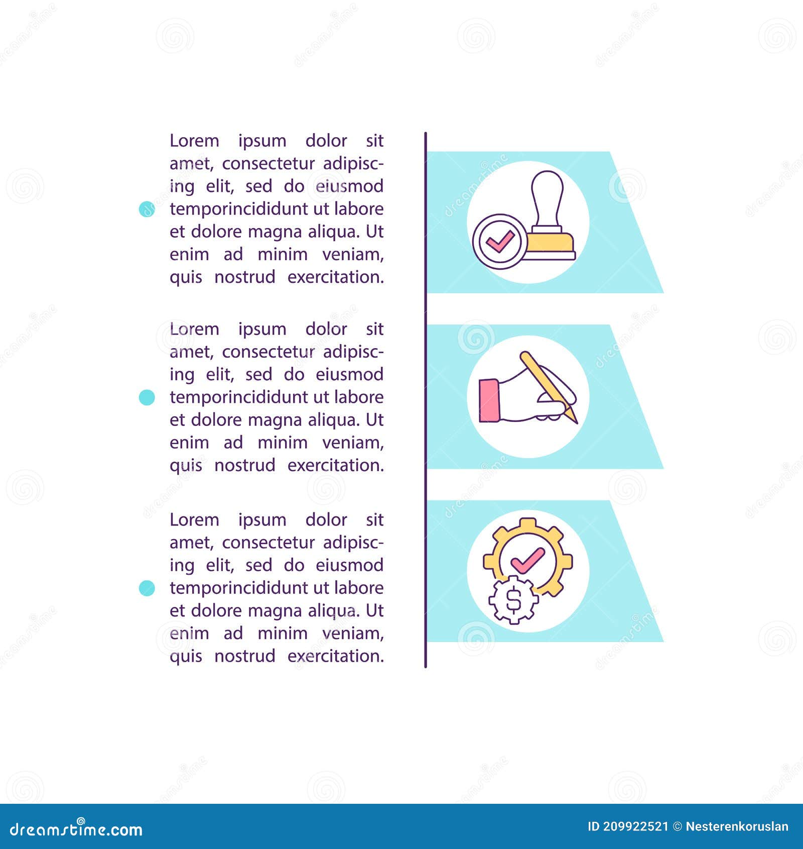 Contract Approval and Execution Concept Icon with Text Stock Vector ...