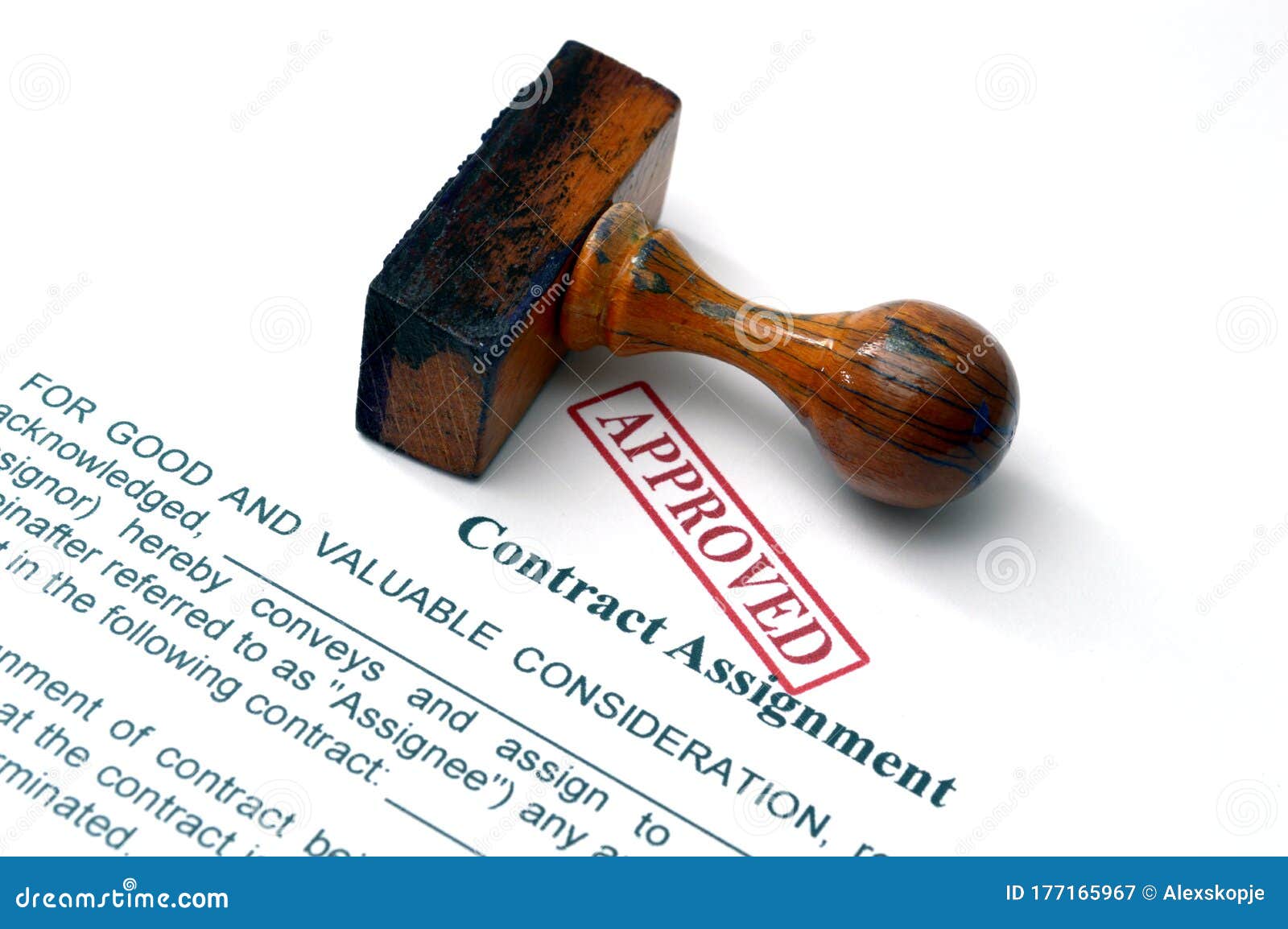 Contract Assignment Approved Stock Image - Image of corporate, plan ...