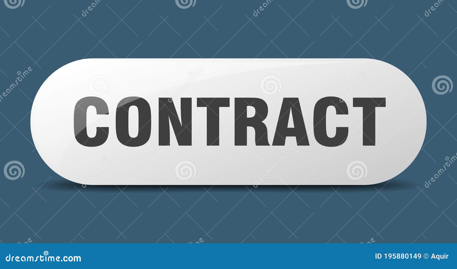 Contract Button. Contract Sign. Key. Push Button Stock Vector ...