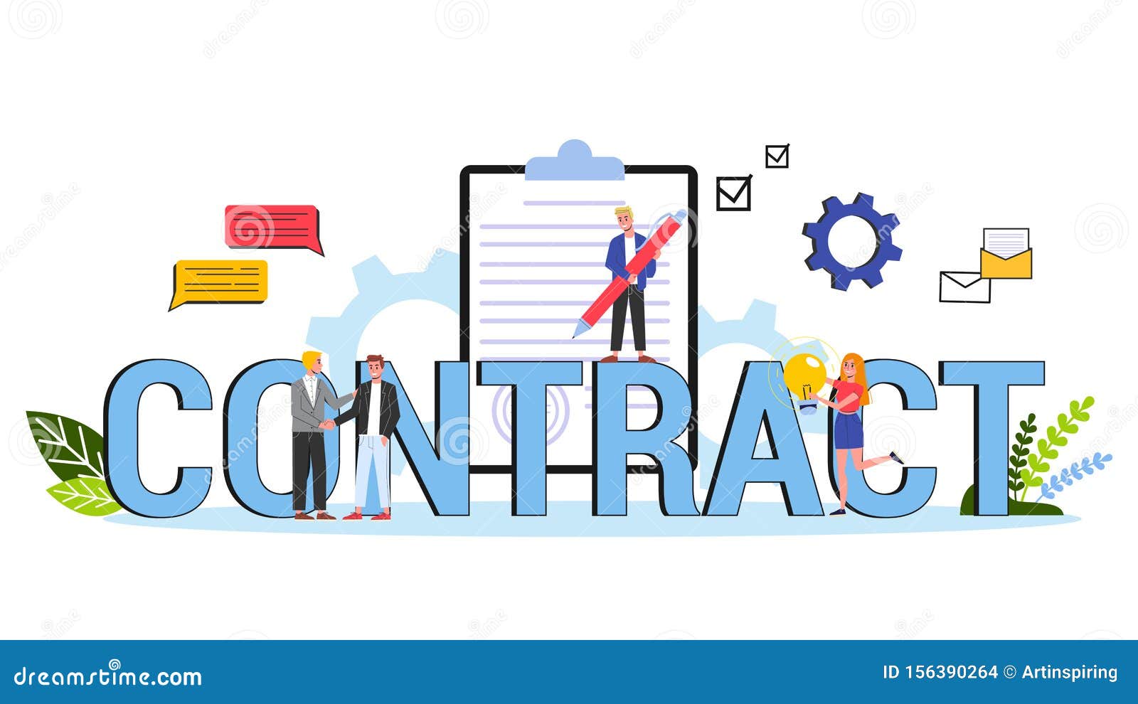 Contract Concept. Official Agreement and the Handshake Stock Vector ... Contract Concept. Official Agreement and the Handshake Stock Vector ...