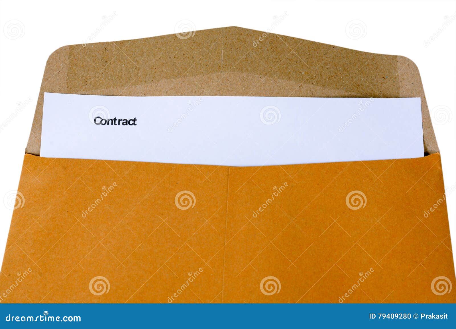 Contract, Contract in Folder Stock Photo - Image of monochrome, macro ...