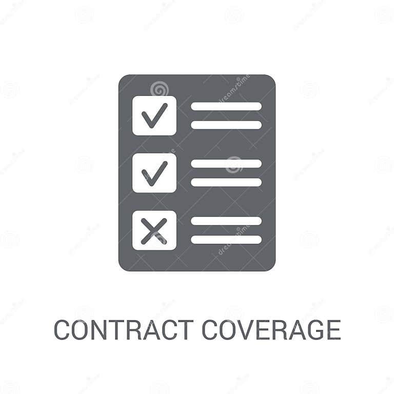 Contract Coverage Icon. Trendy Contract Coverage Logo Concept on Stock ...