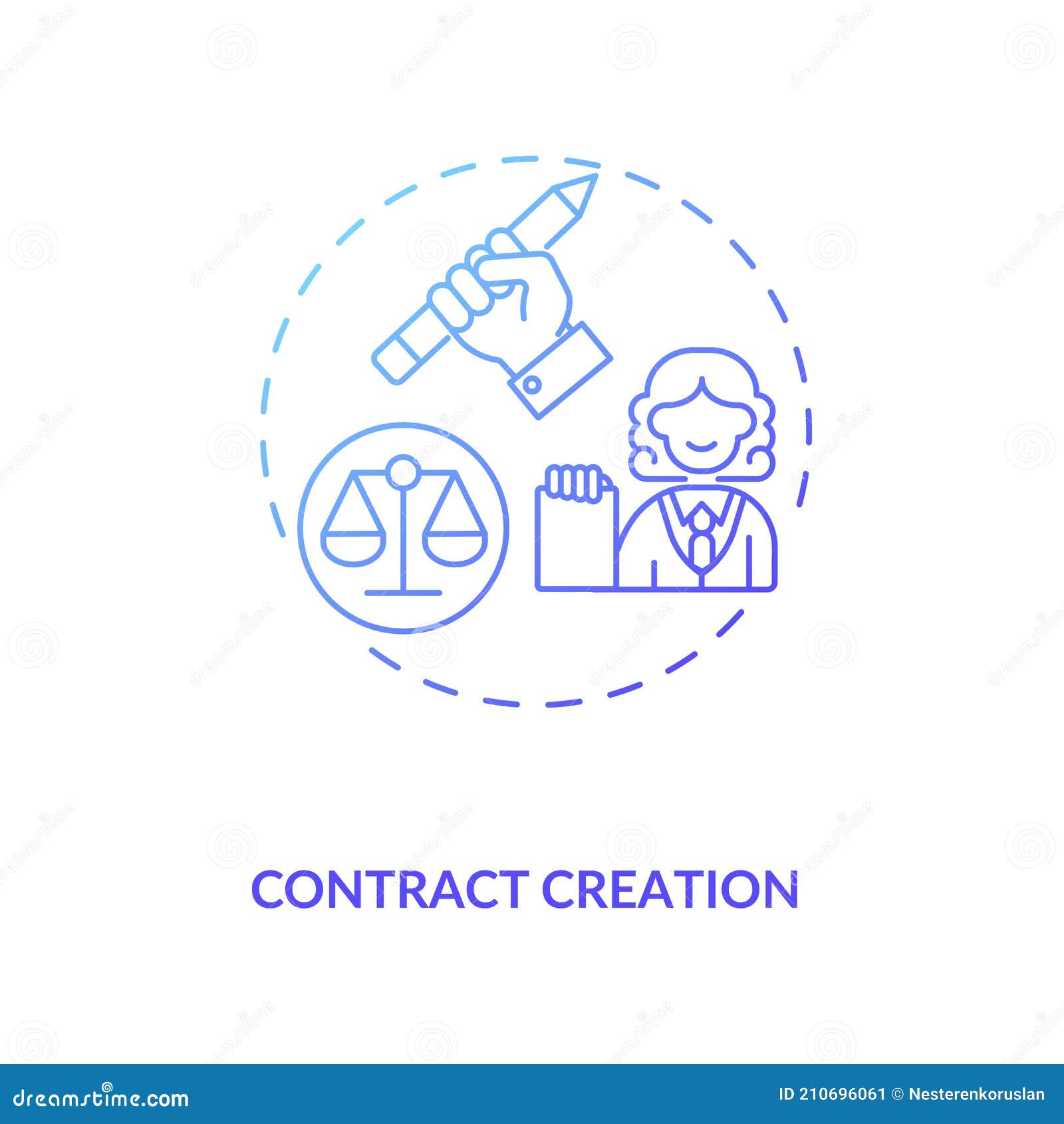 Contract Lifecycle Steps Onboarding Vector Template | CartoonDealer.com ...