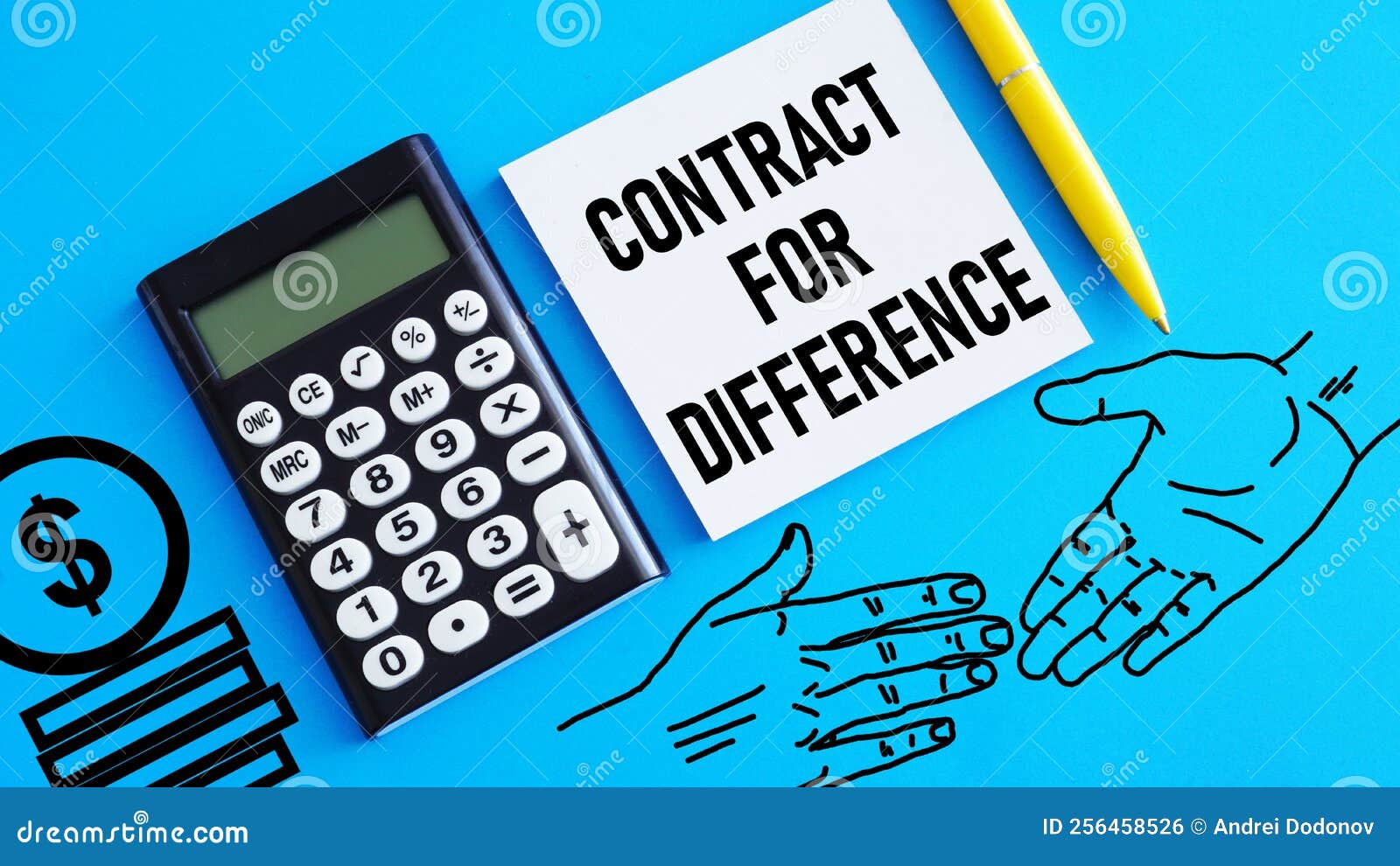 Contract for Difference CFD is Shown Using the Text Stock Illustration ...