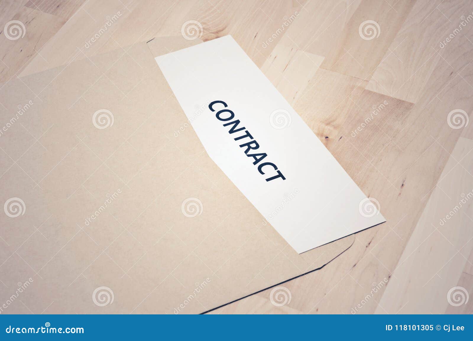 Contract Documents and Document Envelope : Business Concept Stock Image ...