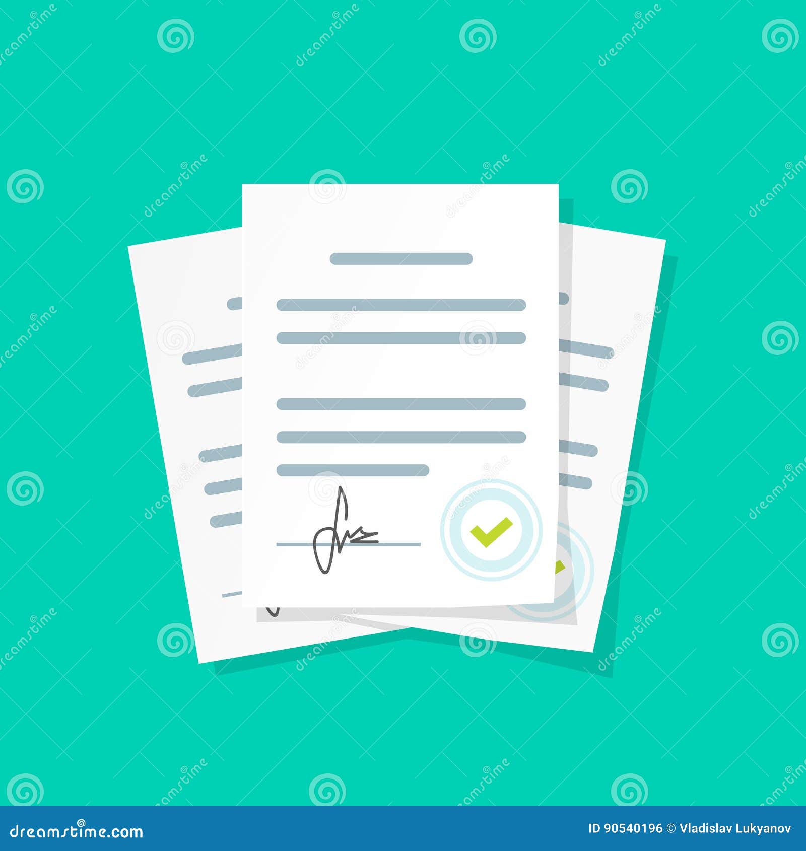 Documents Pile Vector Icon, Doodle Line Art Or Hand Drawn Design Of ...