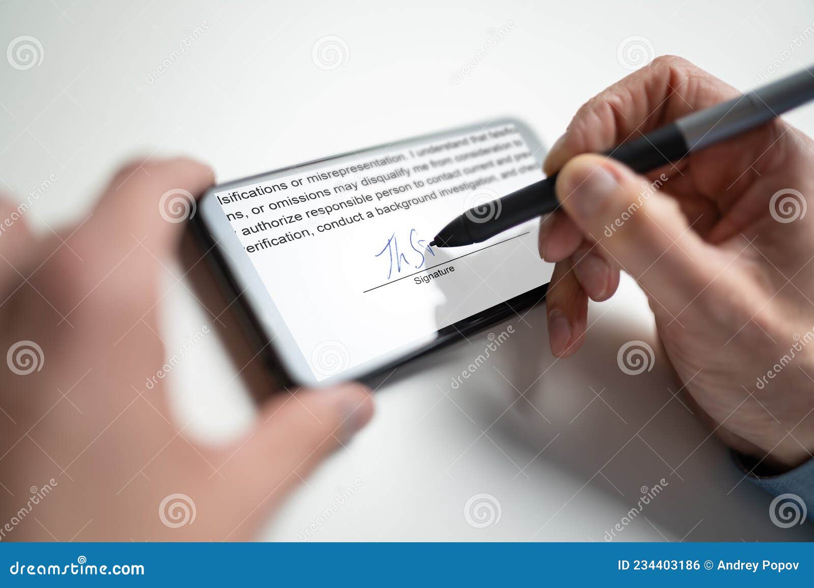 Employee Signing Work Contract On Executive Desk Royalty-Free Stock ...