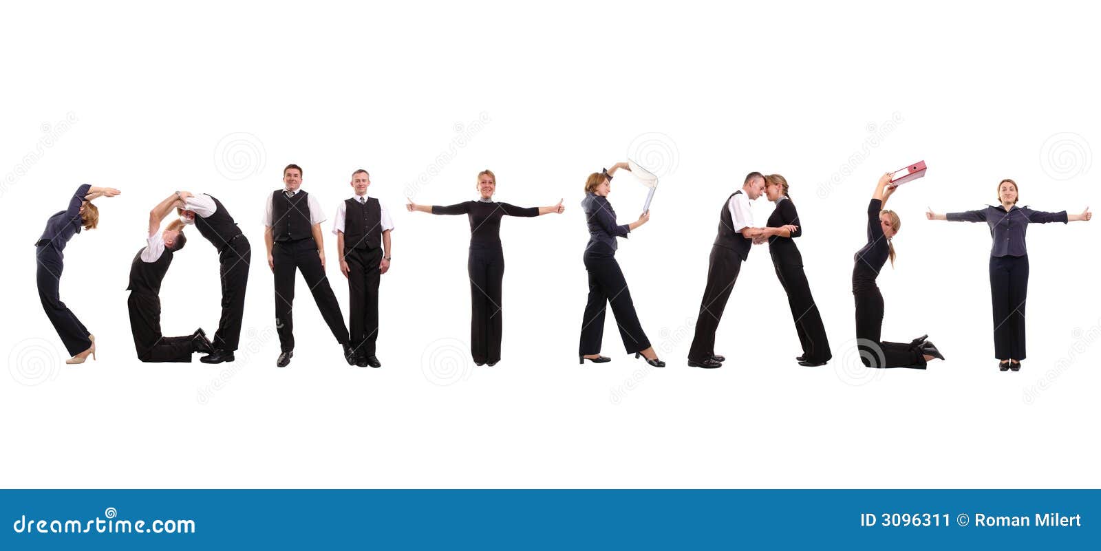 Contract group stock image. Image of agreement, office - 3096311