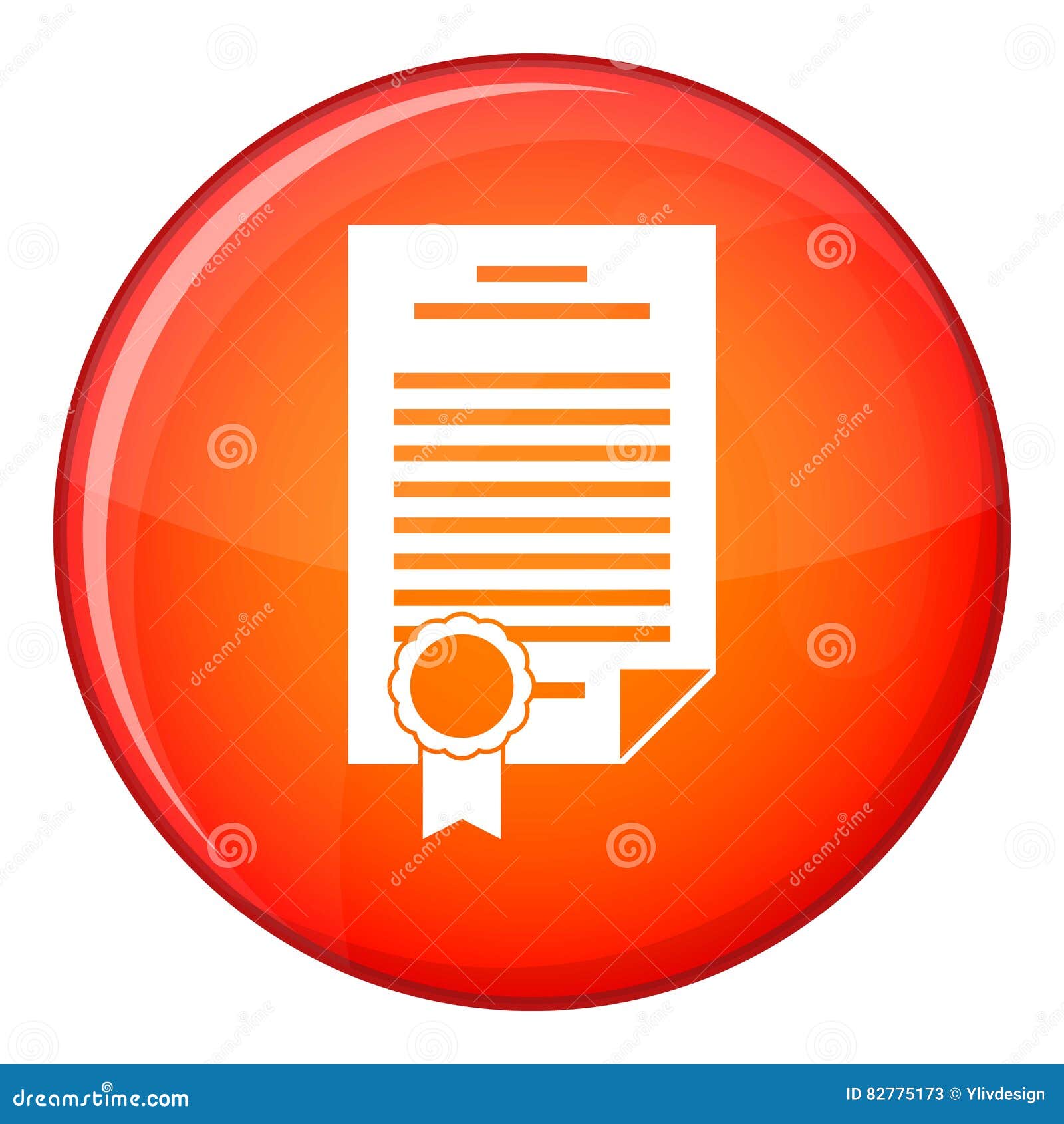 Contract icon, flat style stock vector. Illustration of data - 82775173