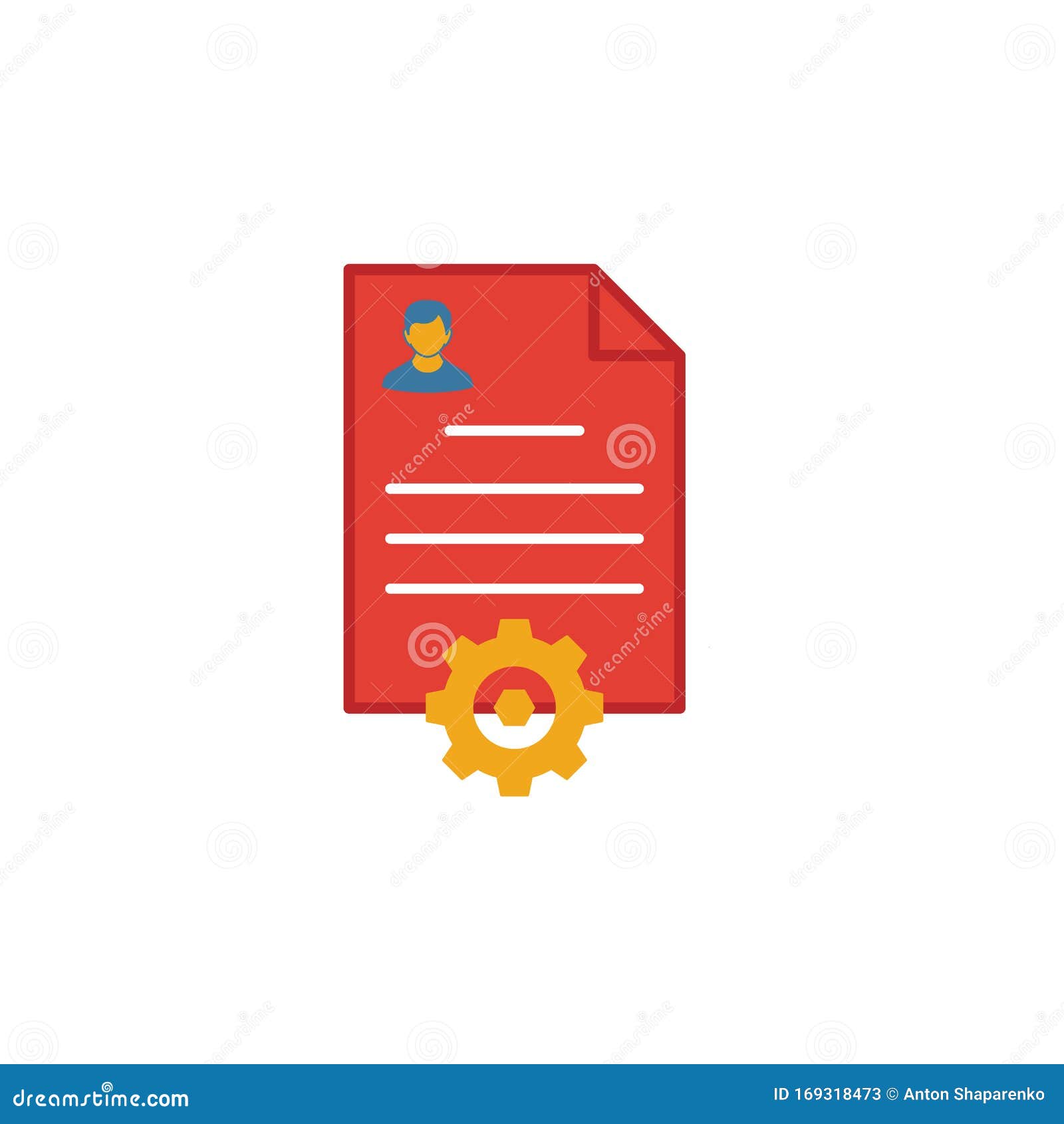 Contract Management Icon. Simple Flat Element from Crm Collection Stock ...