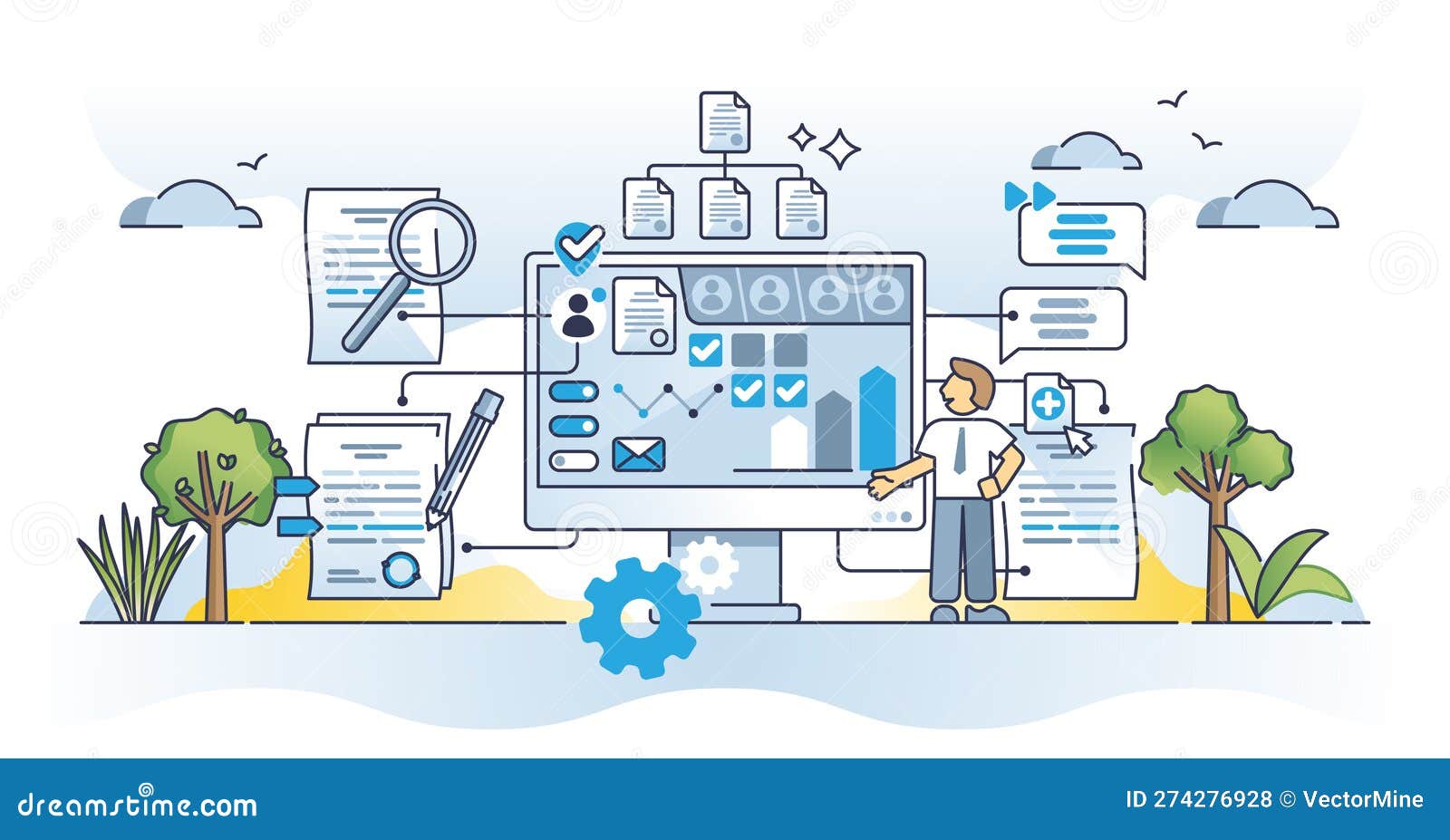 Contract Management Software with Automatic Digital Deal Tool Outline ...