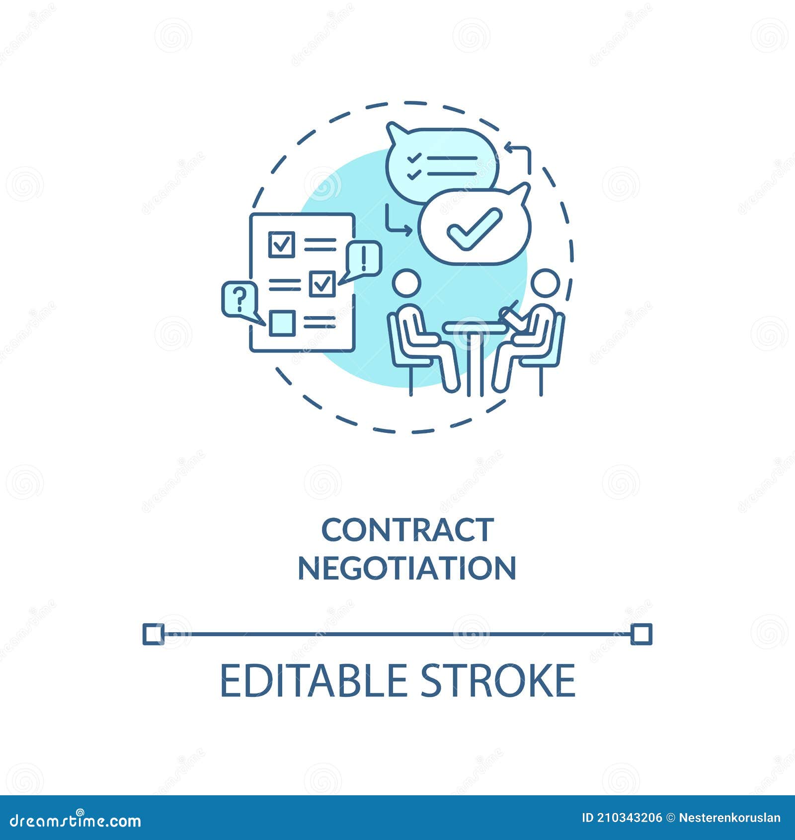 Negotiation Concept. Business Meeting With Negotiator, Mediator ...