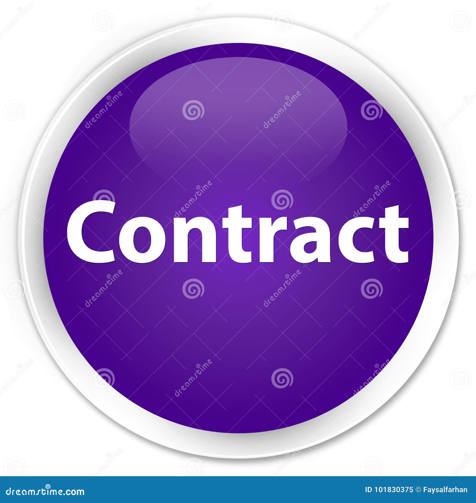 Contract Premium Purple Round Button Stock Illustration - Illustration ...