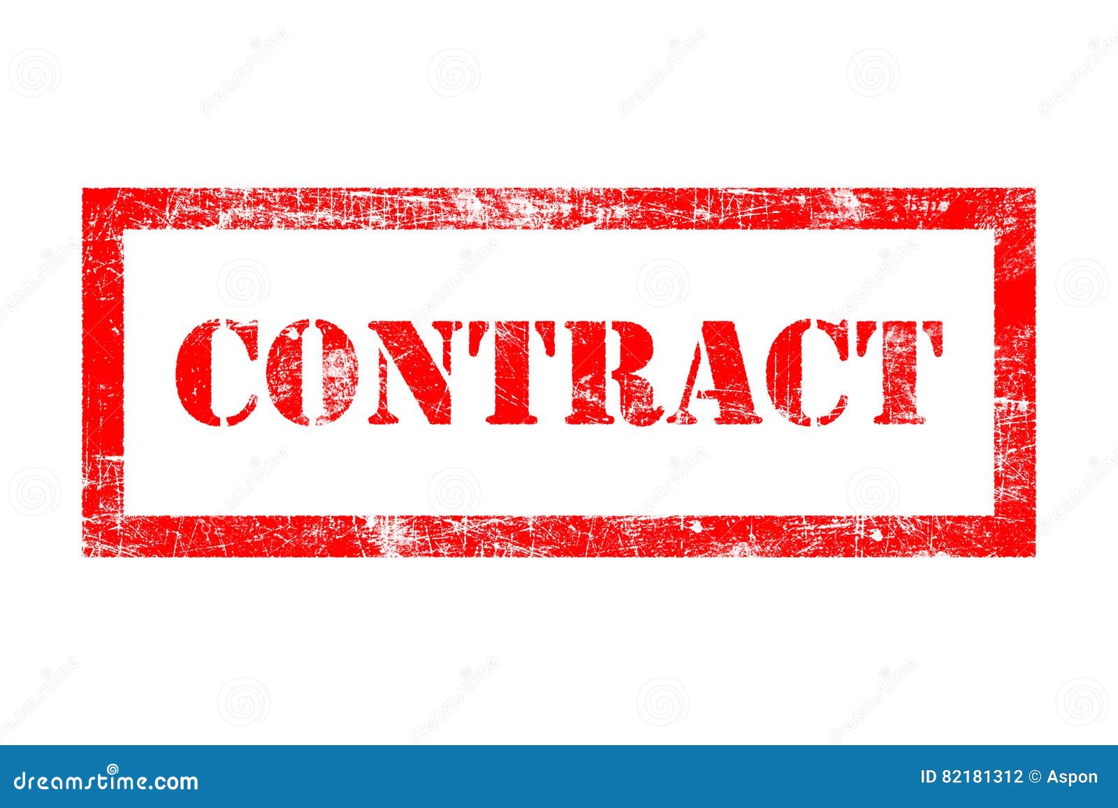 Contract rubber stamp stock illustration. Illustration of writing ...