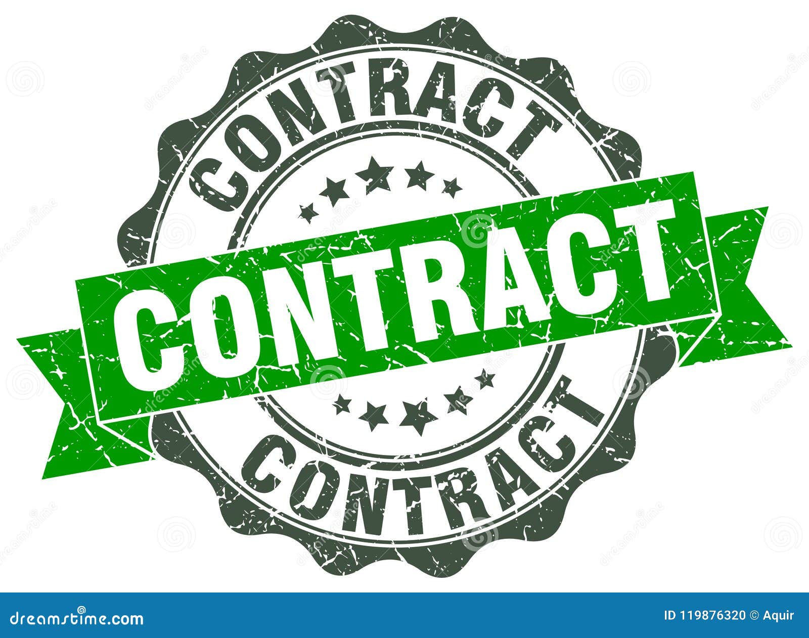 Contract seal. stamp stock vector. Illustration of rubber - 119876320