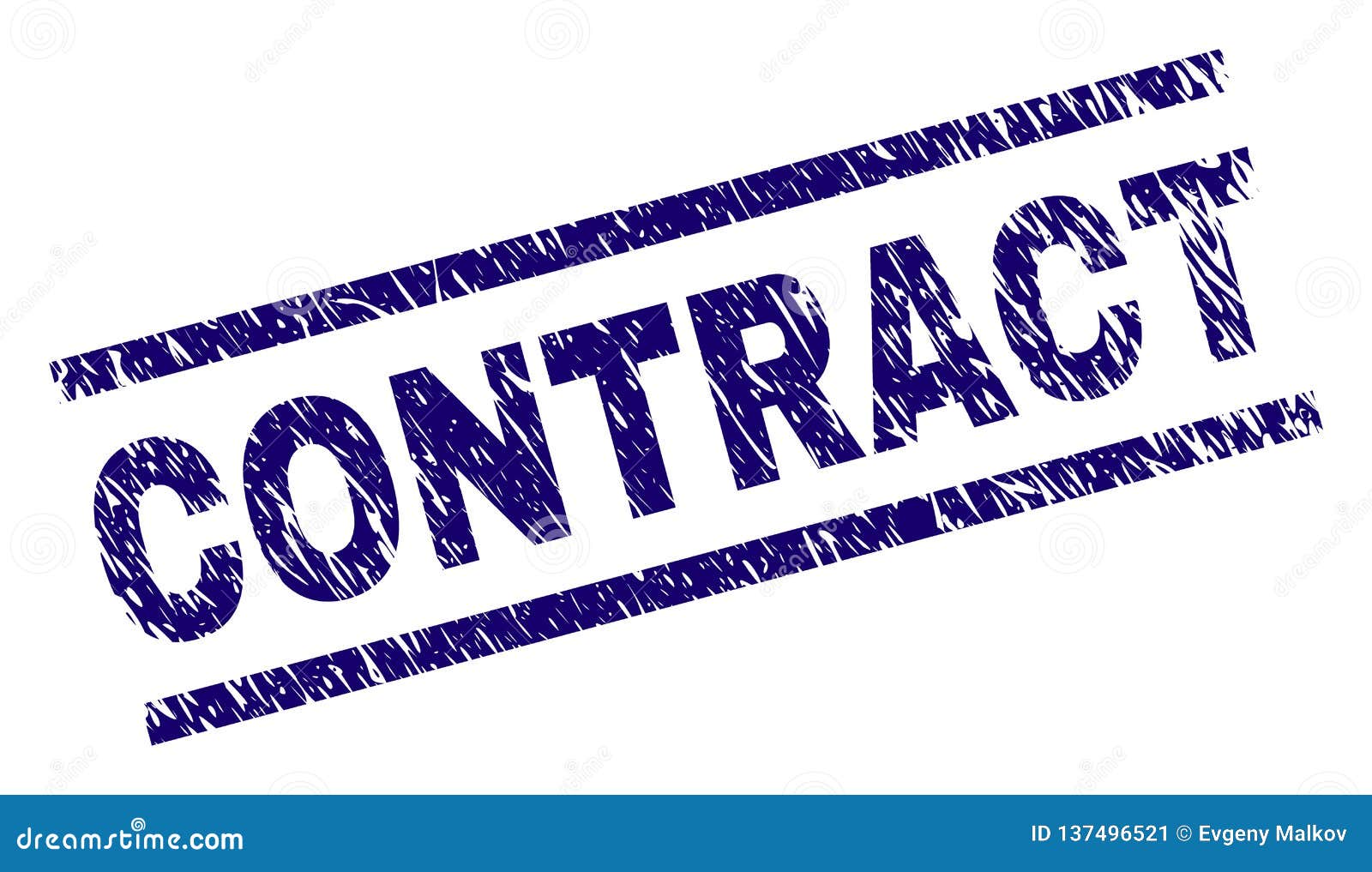 Scratched Textured CONTRACT Stamp Seal Stock Vector - Illustration of ...