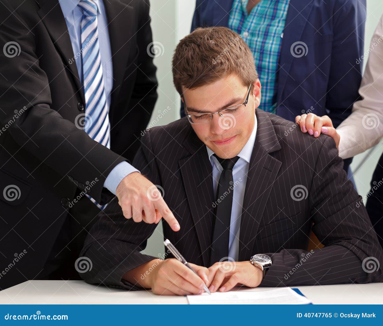 Contract signing stock image. Image of contract, corporate - 40747765