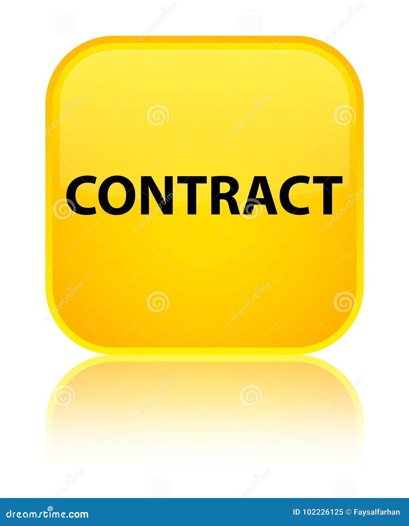 Contract Special Yellow Square Button Stock Illustration - Illustration ...