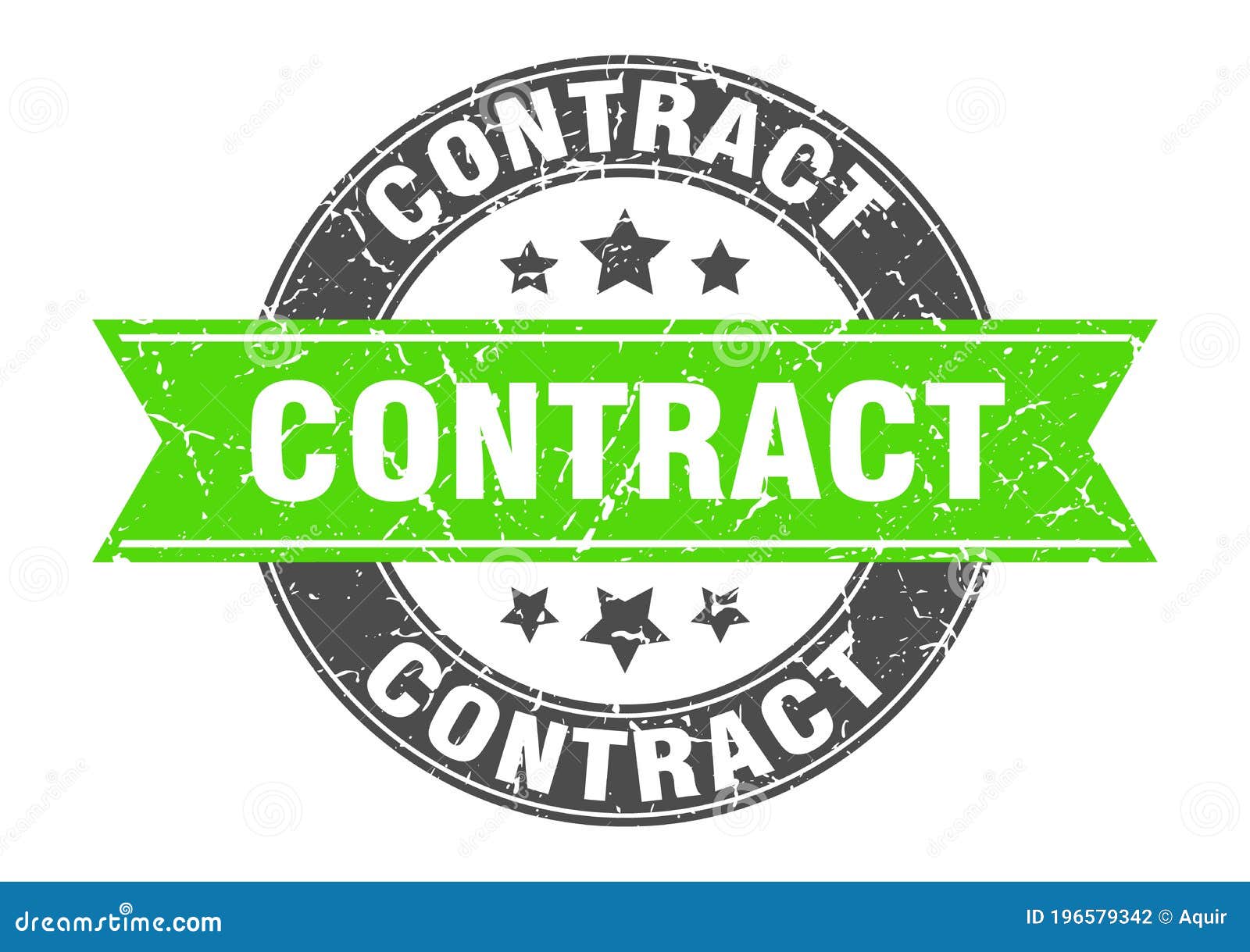 Contract stamp stock vector. Illustration of black, banner - 196579342