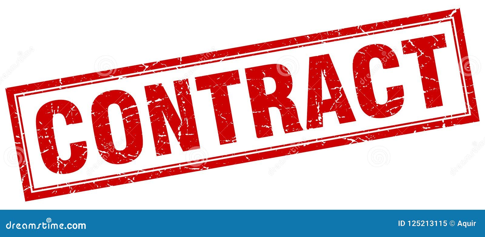 Contract stamp stock vector. Illustration of white, label - 125213115