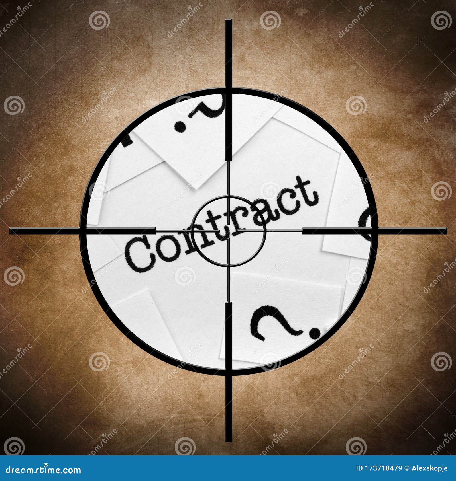 Contract target stock image. Image of grunge, communication - 173718479