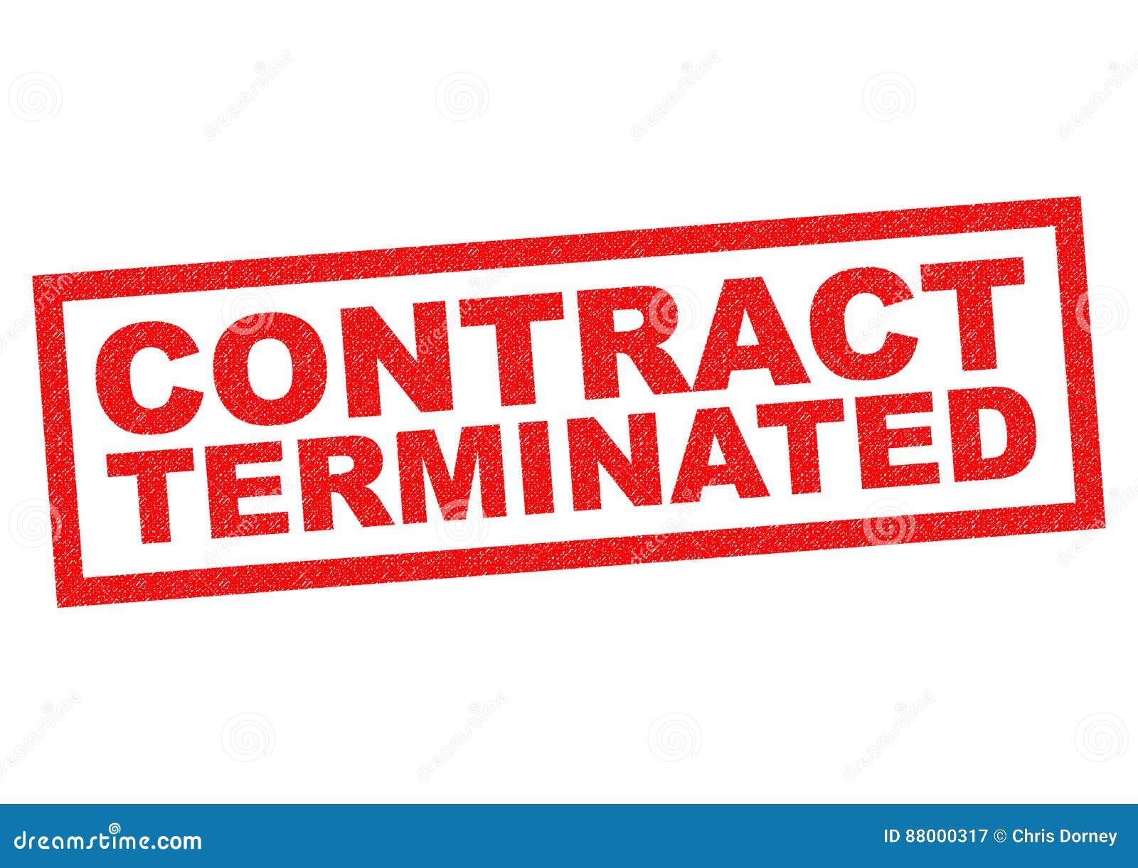CONTRACT TERMINATED stock illustration. Illustration of aborted - 88000317