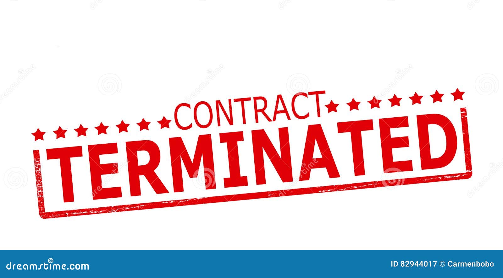 Contract terminated stock illustration. Illustration of convention ...