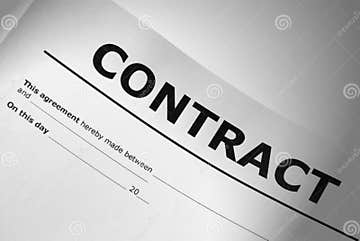 Contract title page stock photo. Image of contract, sign - 3690176