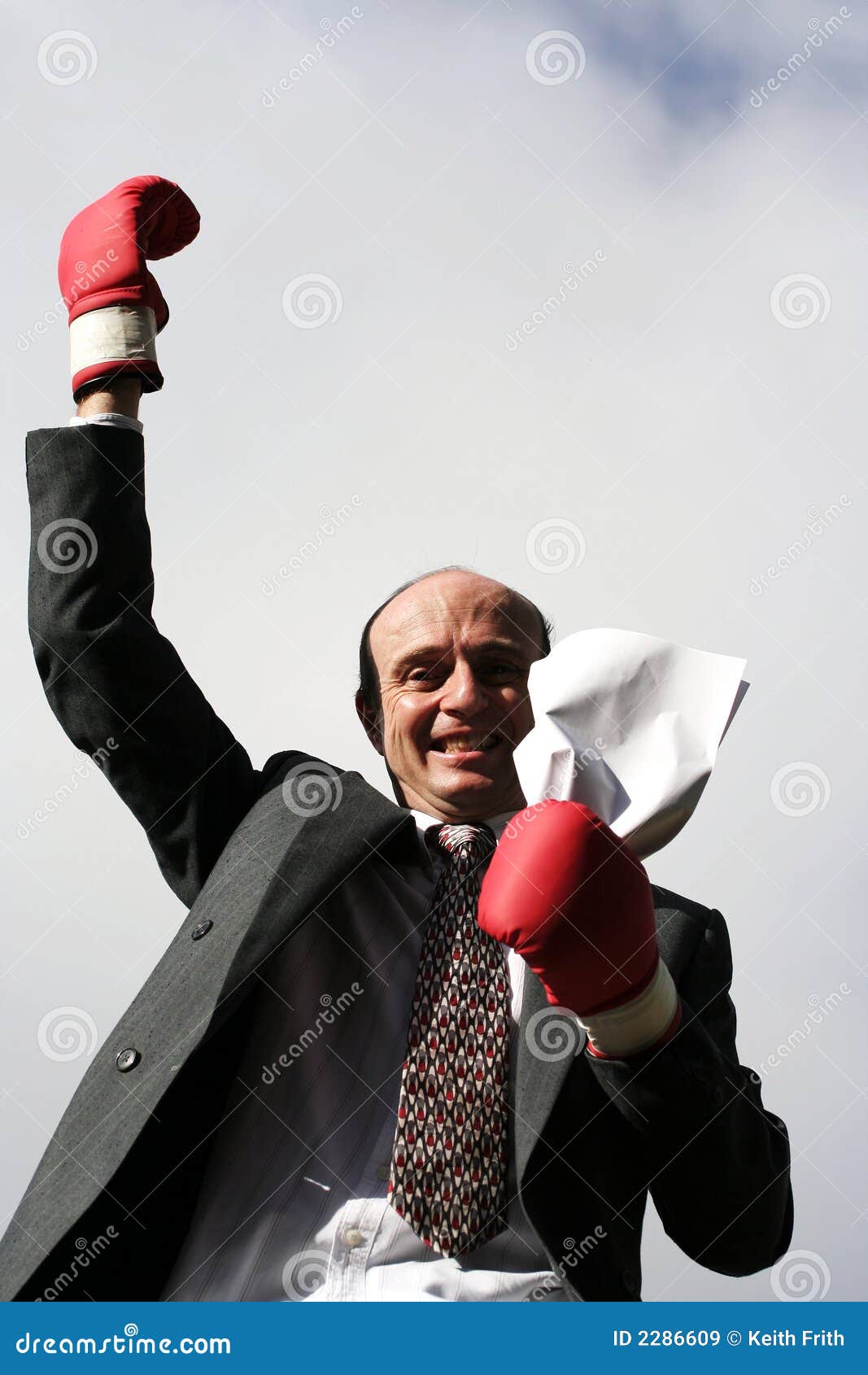 Contract winner stock image. Image of pugilist, hands - 2286609