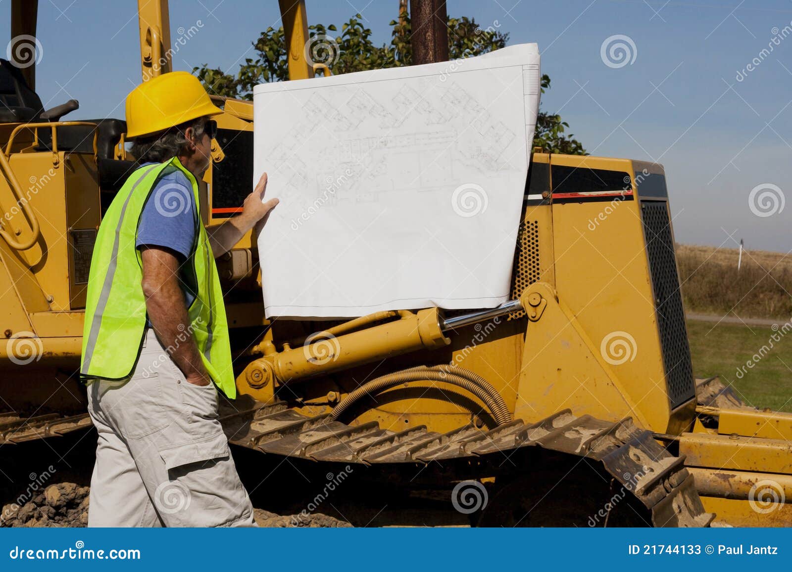 Contractor stock image. Image of foreman, construction - 21744133