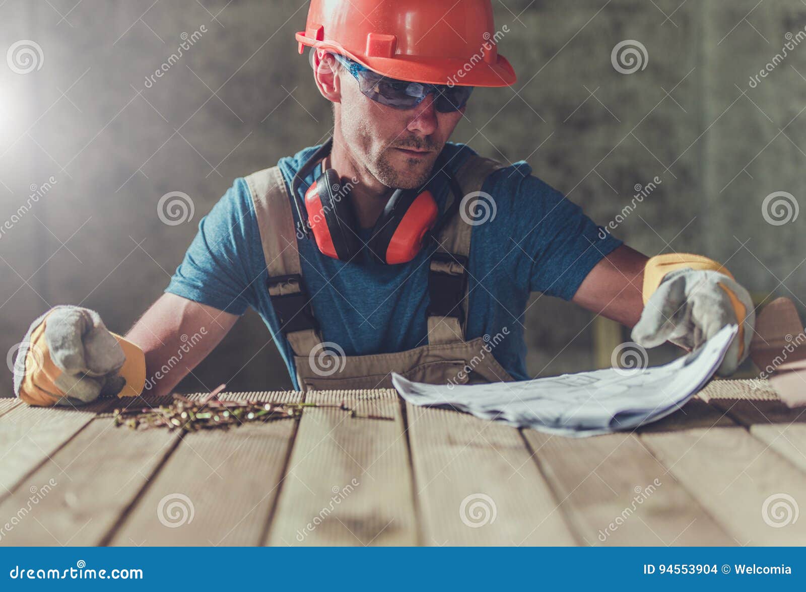 Contractor with Documentation Stock Photo - Image of contractor ...