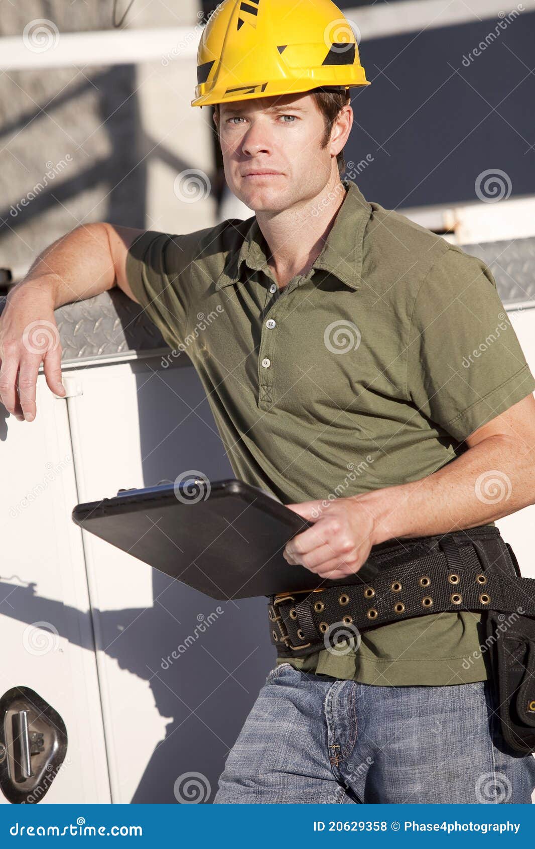 Contractor at jobsite stock photo. Image of hard, labor - 20629358