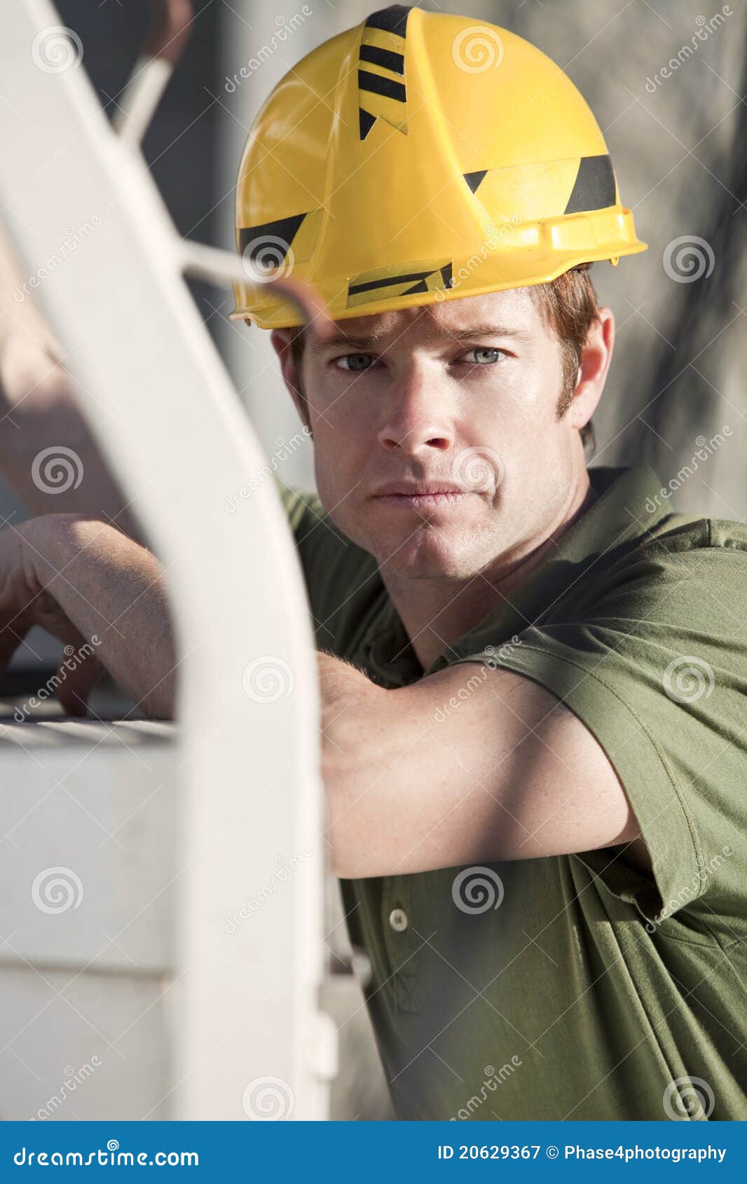 Contractor at jobsite stock image. Image of inspect, labor - 20629367