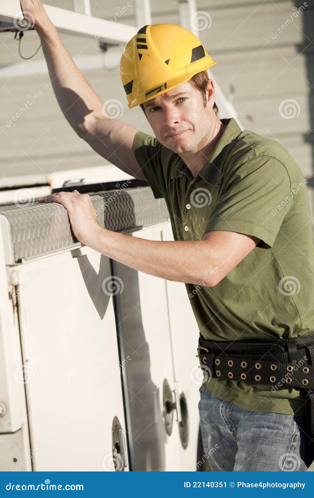Contractor at jobsite stock image. Image of builder, labor - 22140351