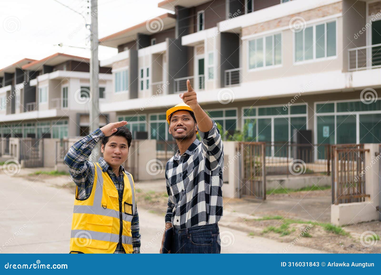 Contractor, Male Construction Worker Inspecting Construction Site ...
