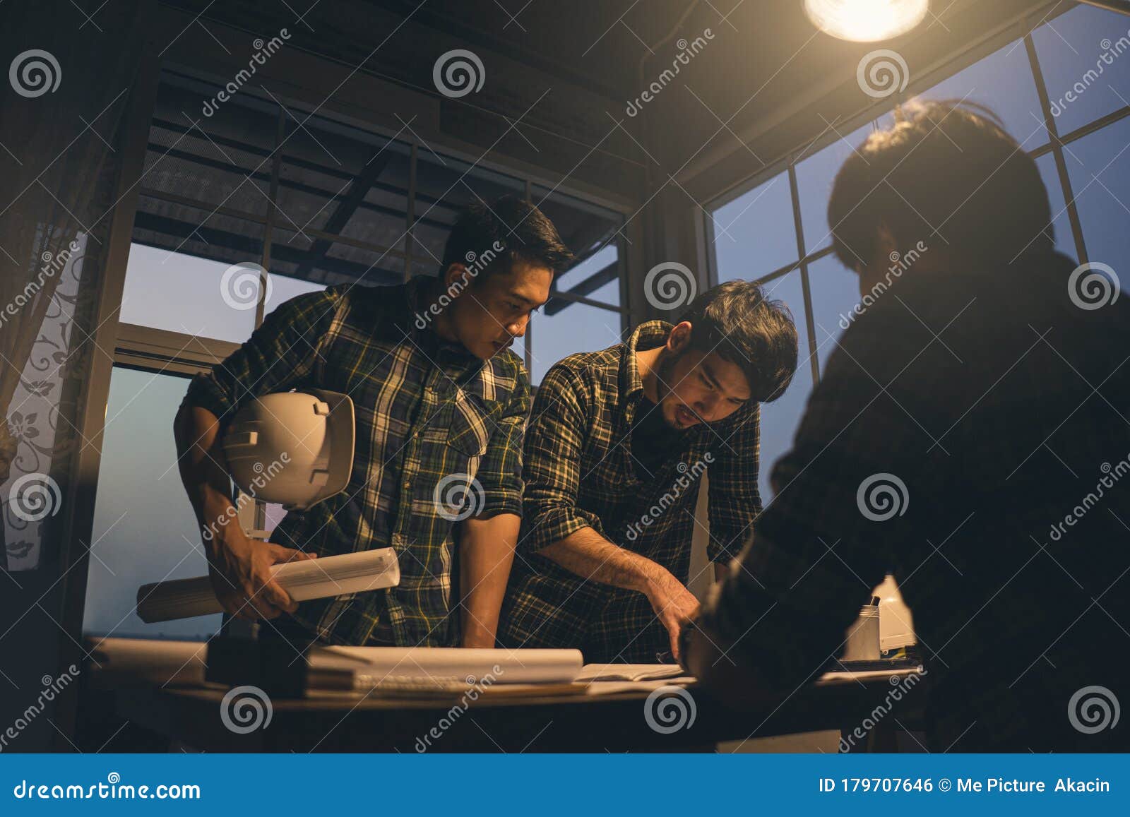 Engineer Team Discussion in Meeting Room. Stock Photo - Image of home ...