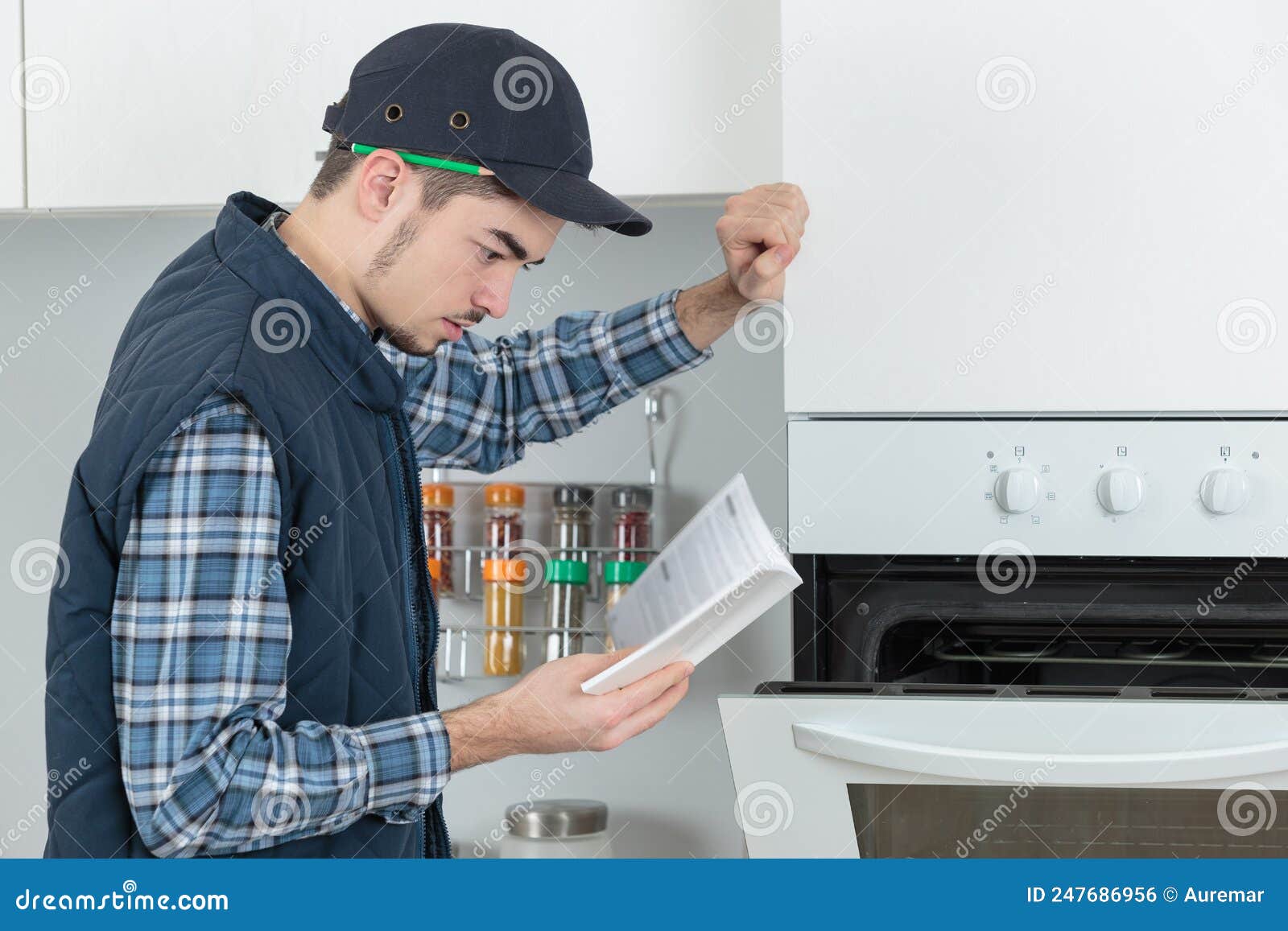 Worker Reading Booklet Stock Photos - Free & Royalty-Free Stock Photos ...