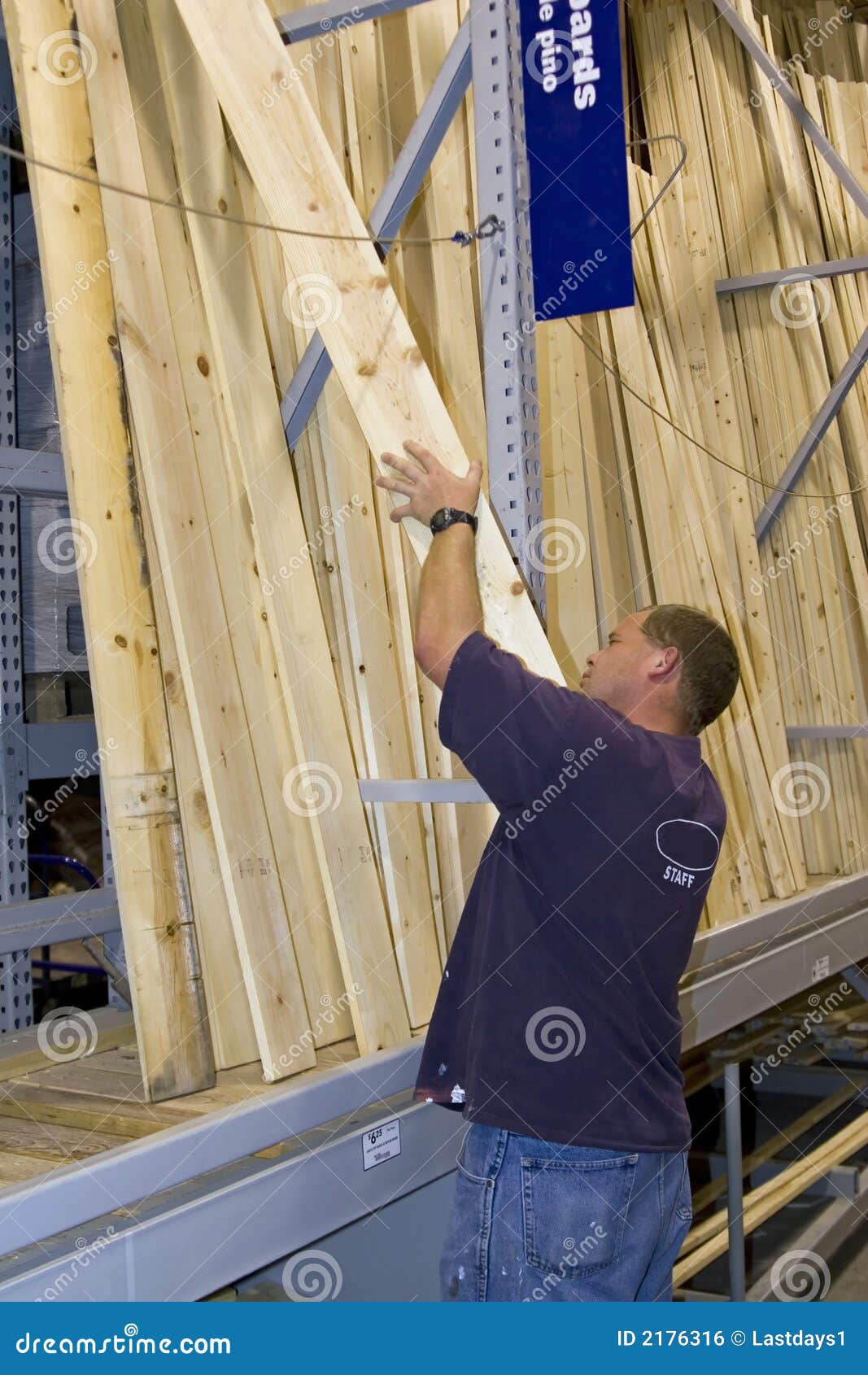 Contractor Shopping Lumber stock photo. Image of renovate - 2176316