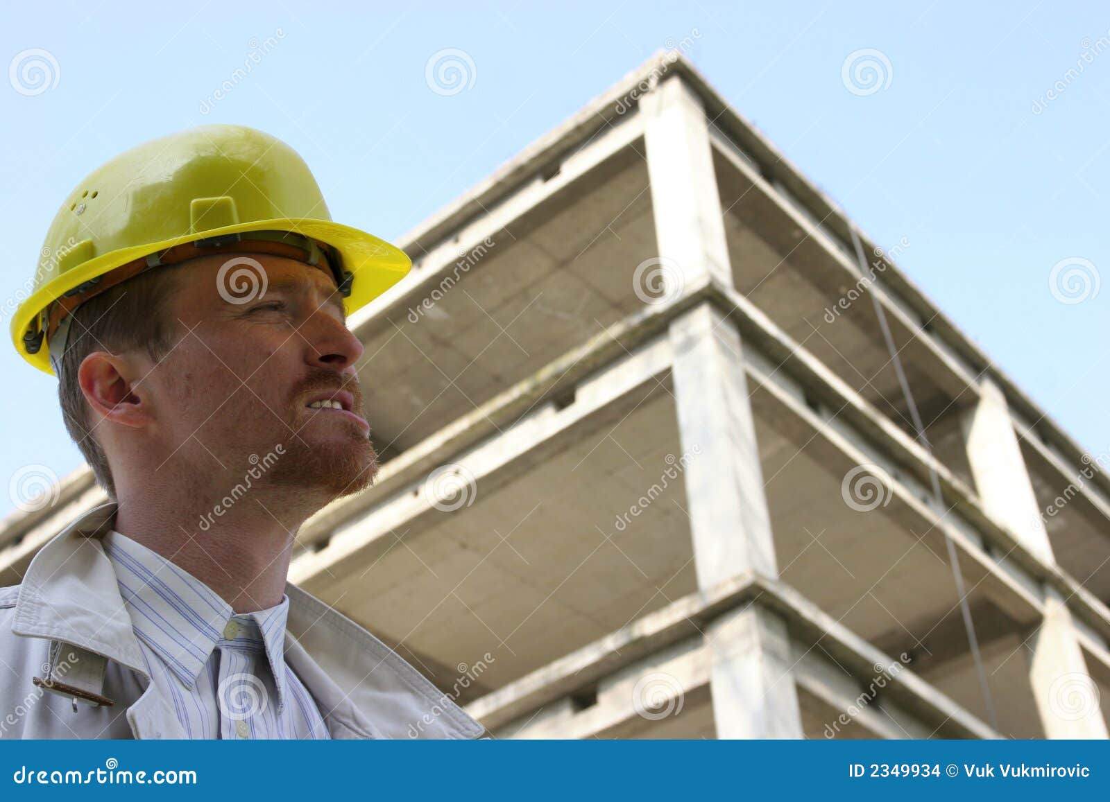 Contractor on site stock photo. Image of build, architect - 2349934