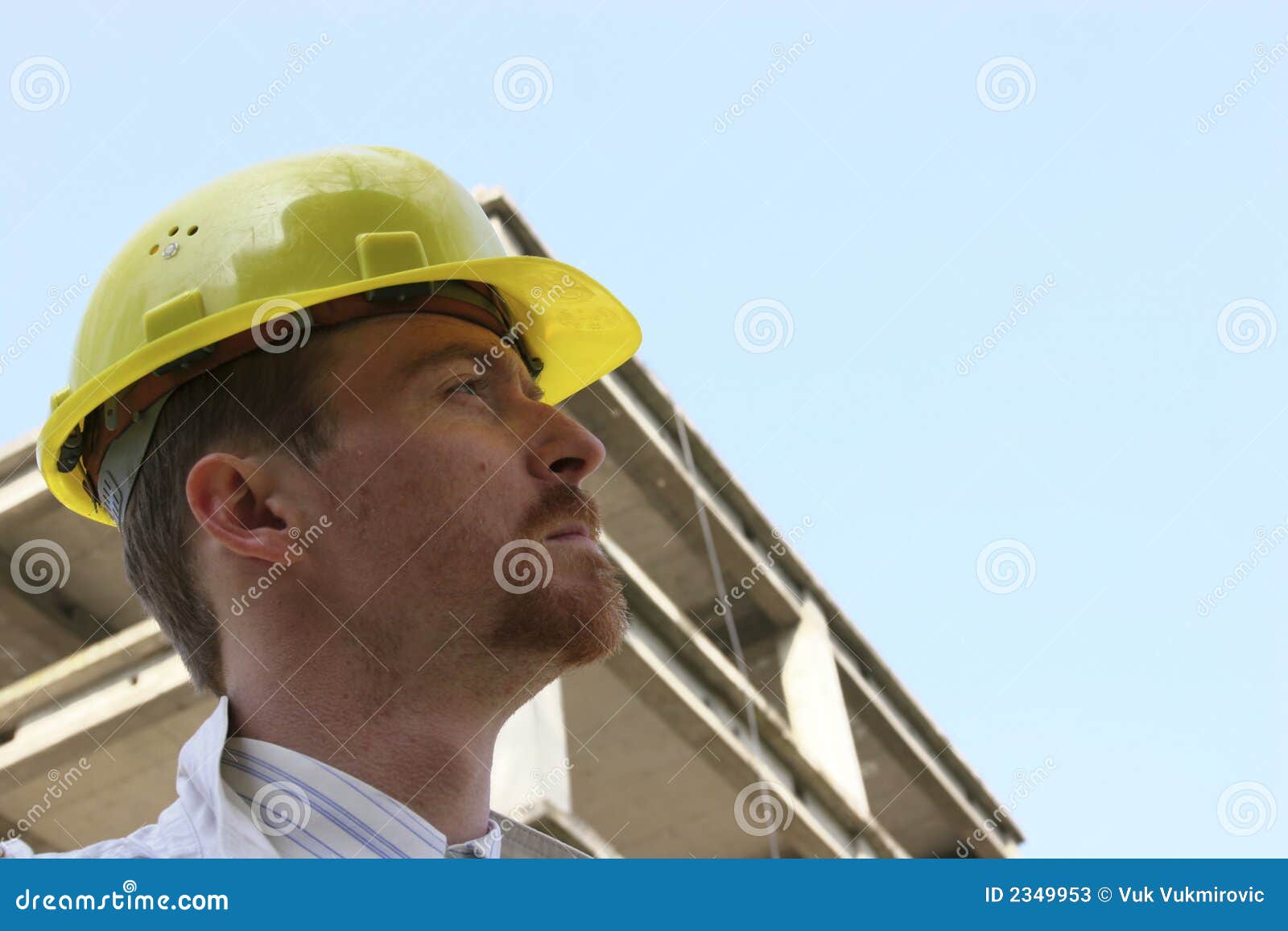 Contractor on site stock image. Image of contractor, building - 2349953