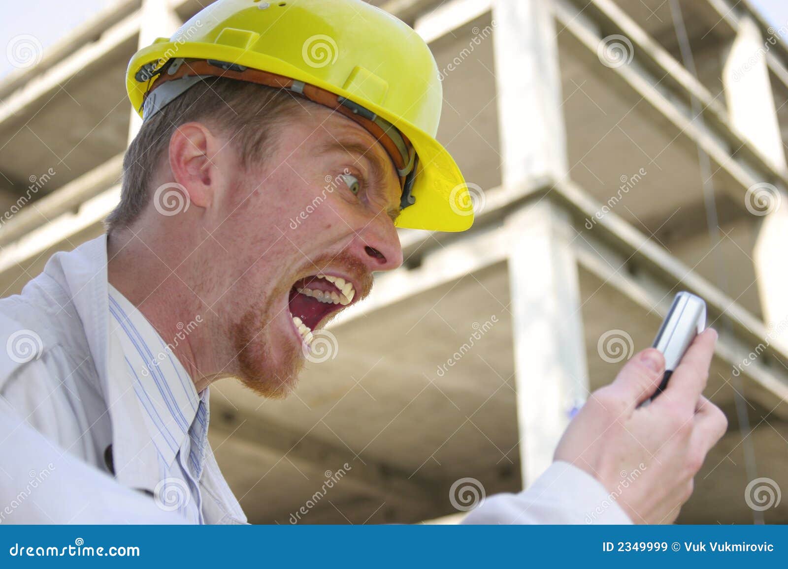 Contractor on site stock image. Image of builders, activity - 2349999