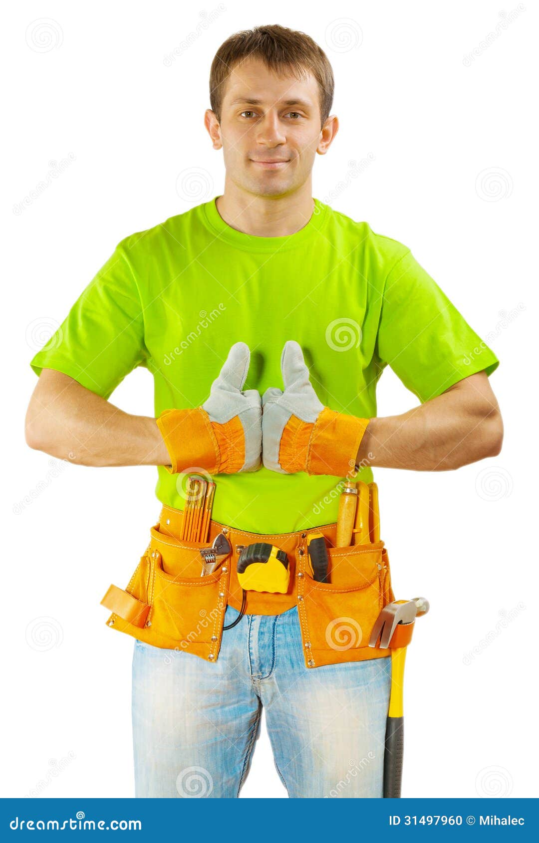 Contractor stock photo. Image of holding, caucasian, blue - 31497960