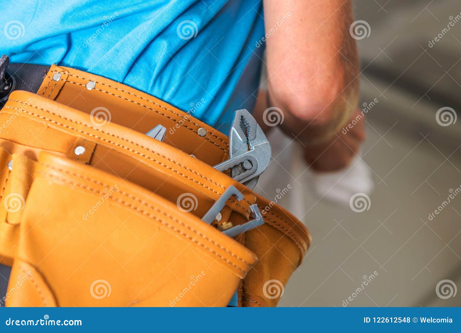 Contractor Tools Belt stock photo. Image of contractor - 122612548