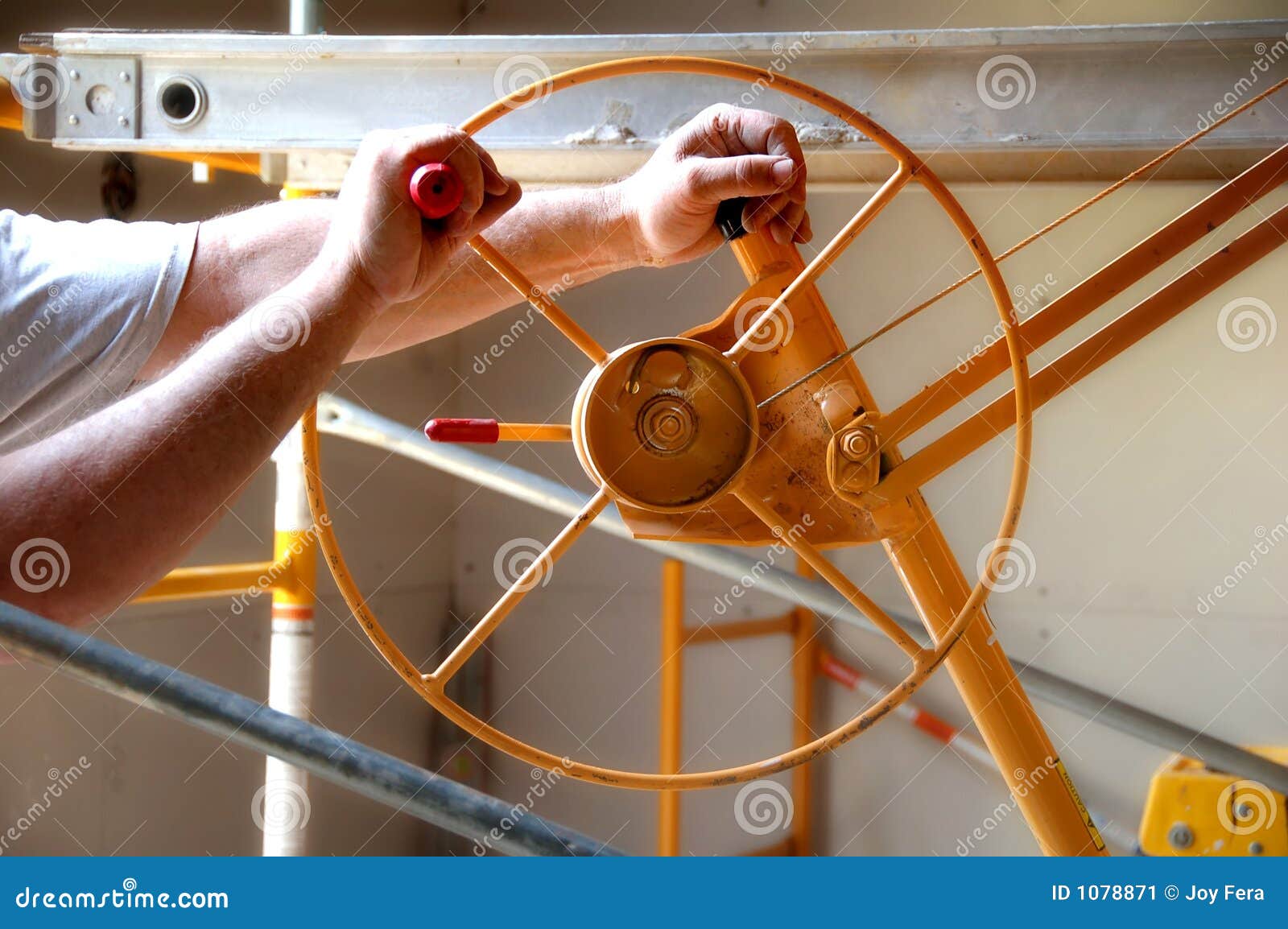 Contractor at Work stock image. Image of construction - 1078871