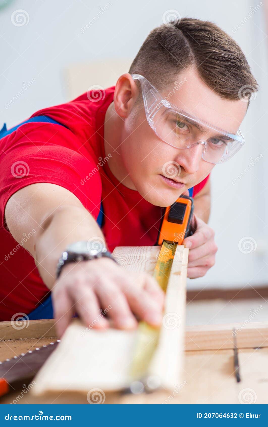 Contractor Working in the Workshop Stock Photo - Image of repair, meter ...