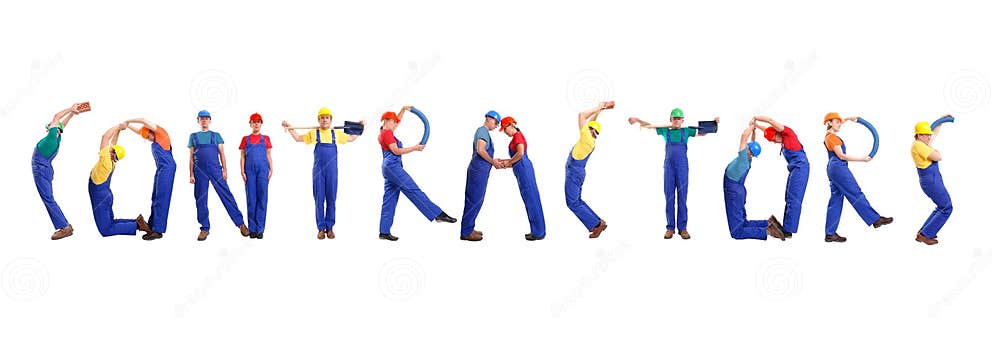 Contractors stock image. Image of brick, letter, industrial - 3132221