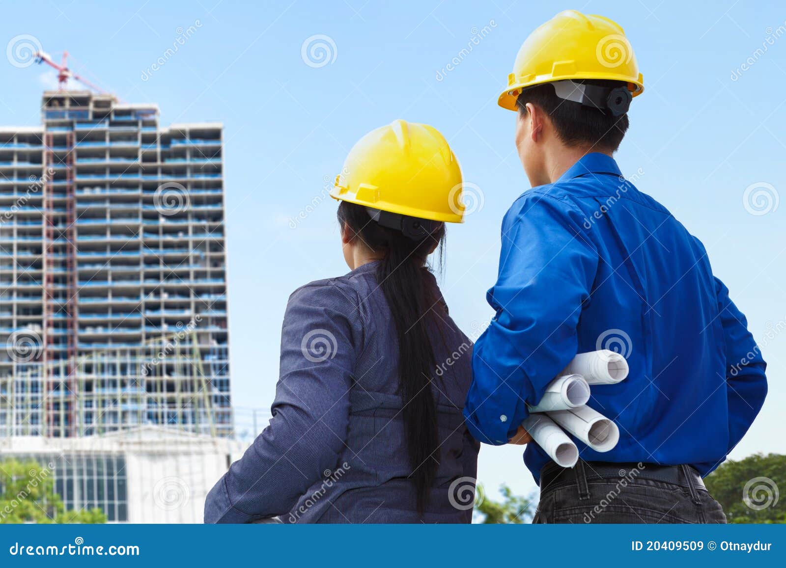 Contractors and Building Projects Stock Image - Image of architecture ...