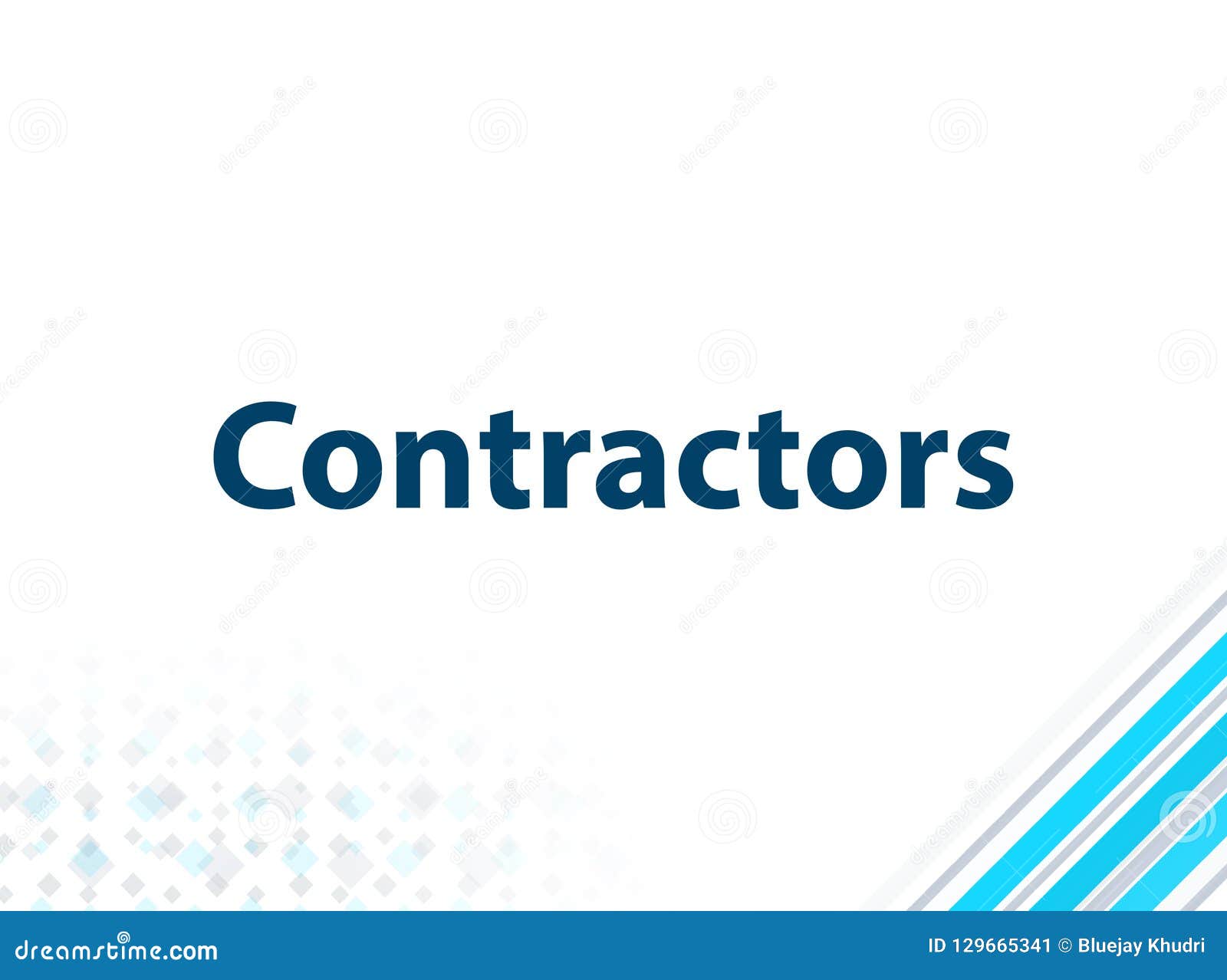 Contractors Modern Flat Design Blue Abstract Background Stock ...