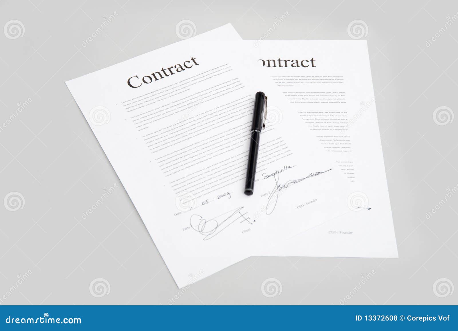 Contracts stock photo. Image of contract, legal, signed - 13372608